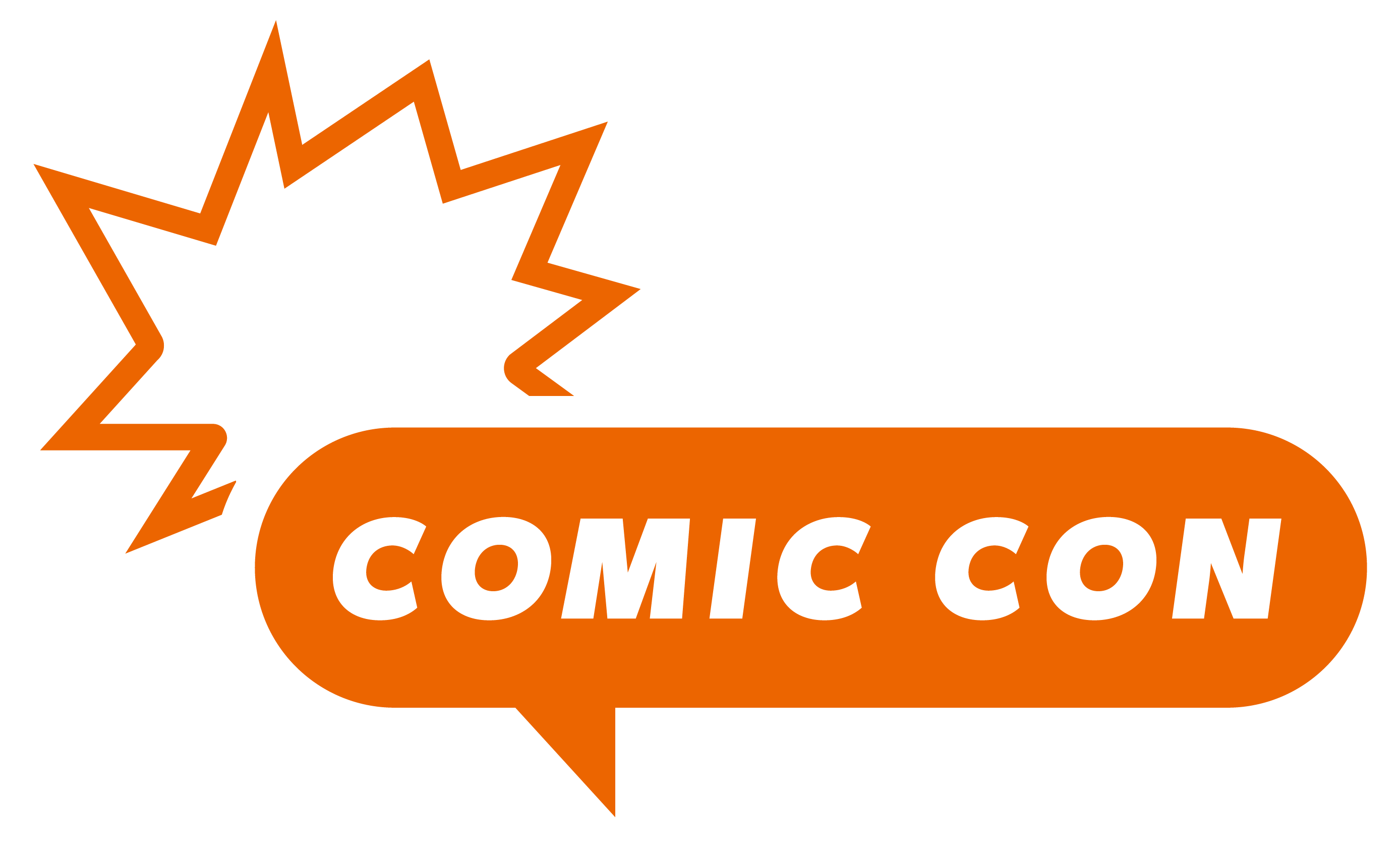 comic con logo template
