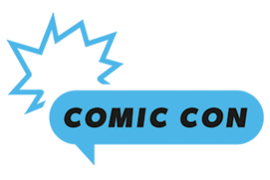 comic con logo template